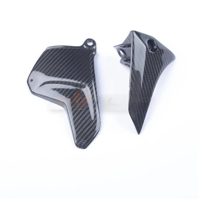 Side Panel Cover: High Gloss Carbon Fiber Protection - Turn1